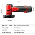 LithiCraft 3 Inch Brushless Angle Grinder Tool, Brushless Motor 12V ...