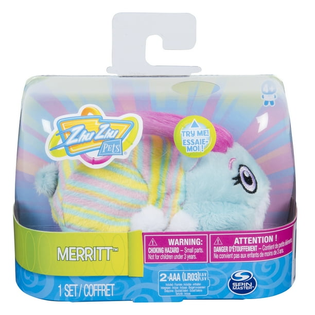 Zhu Zhu Pets - Pajama Party Merritt 4” Hamster Toy with Sound and ...