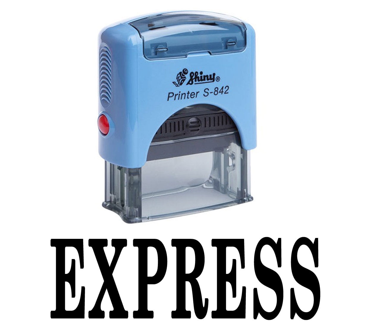 EXPRESS Self Inking Rubber Stamp Custom Shiny Office Stationary Stamp ...