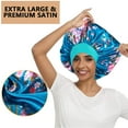 EUDHYAC 3PCS Extra Large Satin Bonnets for Sleeping, Hair Bonnets for ...