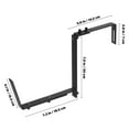 FENYUN 2 Pcs Flower Box Brackets Railing Planter Hooks Window Box ...
