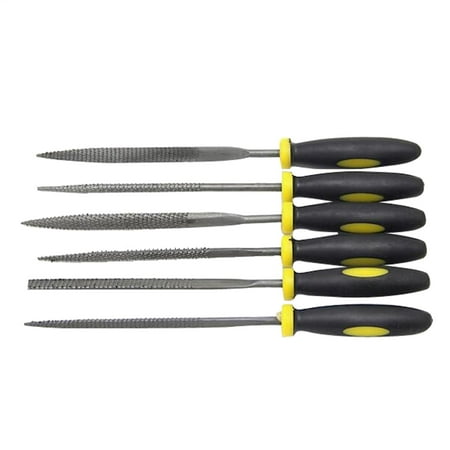 LOVIVER Mini Assorted Wood Rasp File Set Steel Rasps Files with Rubber ...