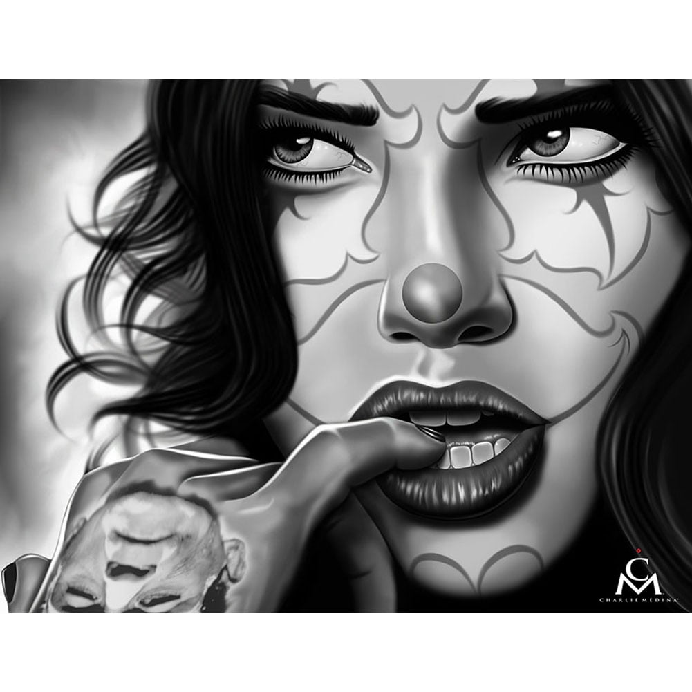 Black Market Art Clown Secrets Canvas Giclee by Charlie Medina ...