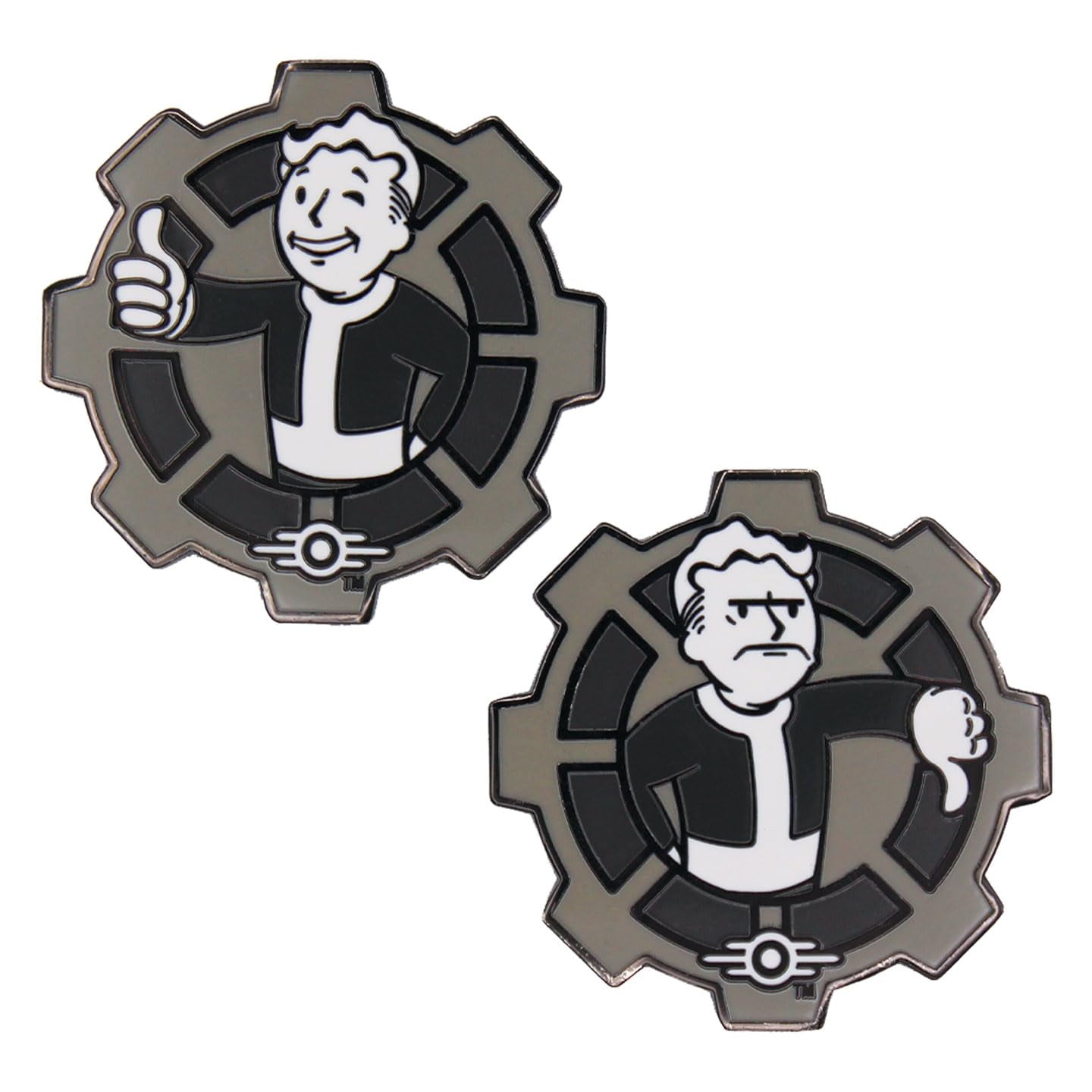 Edición limitada en blanco y negro de Coin Fanattik Fallout Decision ...