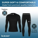 Isotoner Men's Brushed Top and Pants Base Layer Set, 2-Piece - Walmart.com