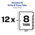 Avery Big Tab Write & Erase 8-Tab Dividers (12-Pack of 23079) - Walmart.com