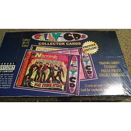 Silly CDs Collector Cards Unopened Box (36 packs per box, 5 cards per ...