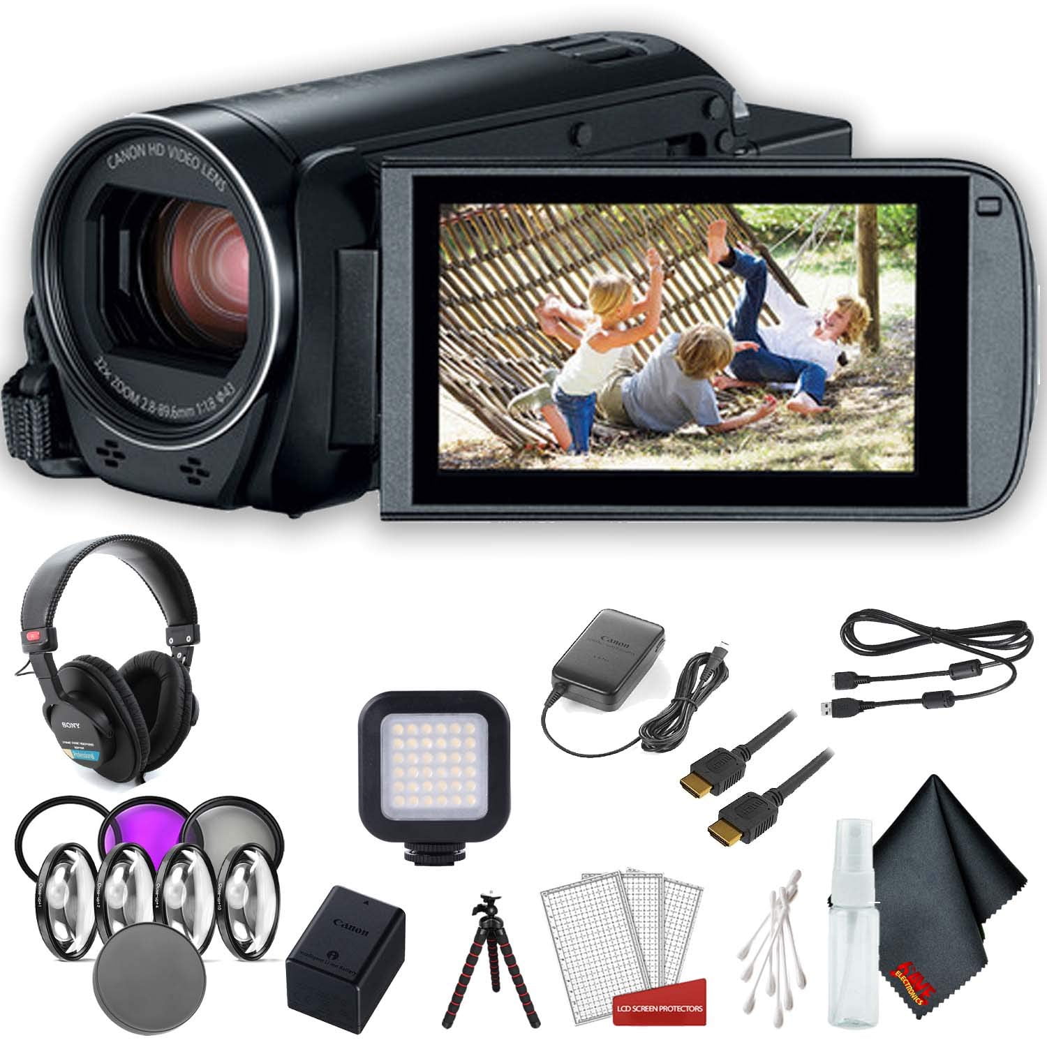 Canon VIXIA HF R800 Camcorder (Black) Advanced Accessory Bundle ...