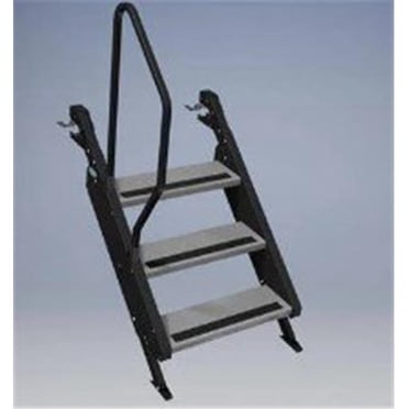 Brophy Products AS03 3-Step Aluminum RV Scissor Steps with 24" to 30 ...
