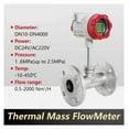 Thermal Mass Flow Meter for Compressed Air Natural Gas Oxygen Nitrogen ...