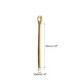 Split Cotter Pin - 3mm x 50mm (1/8 inch x 1 31/32 inch) Solid Brass 2 ...