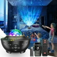 Galaxy LED Night Light Projector Ocean Wave Projector with Bluetooth ...