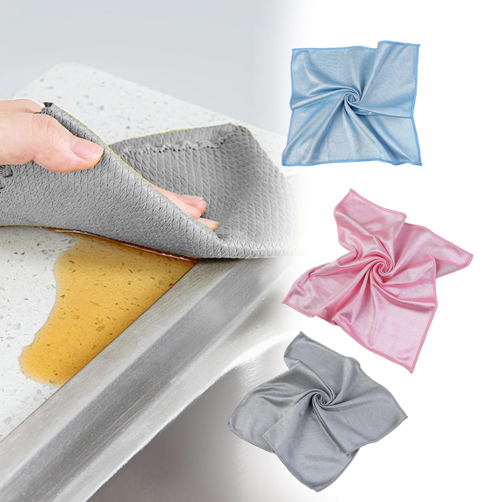 Trapos de limpieza de microfibra reutilizables Perfecl Paños de ...