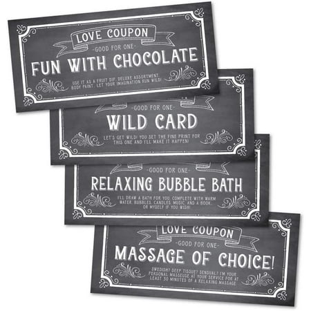 15 Chalk IOU Love Voucher Coupons For Him or Her, Husband Wife ...