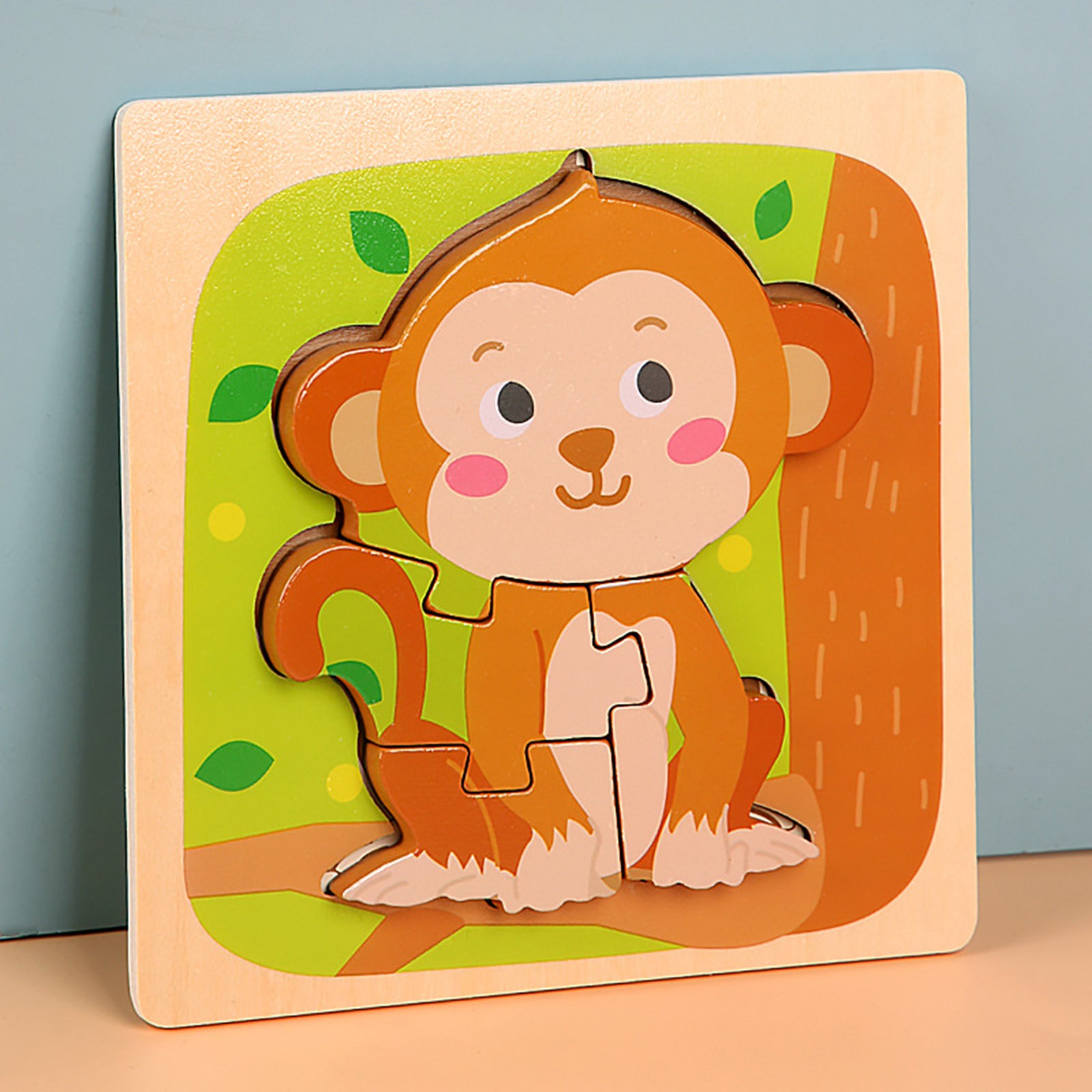Paiwinds Kids Wooden Puzzle For Toddlers Monkey Animal Cognition paiwinds-kids-wooden-puzzle-for-toddlers-monkey-animal-cognition