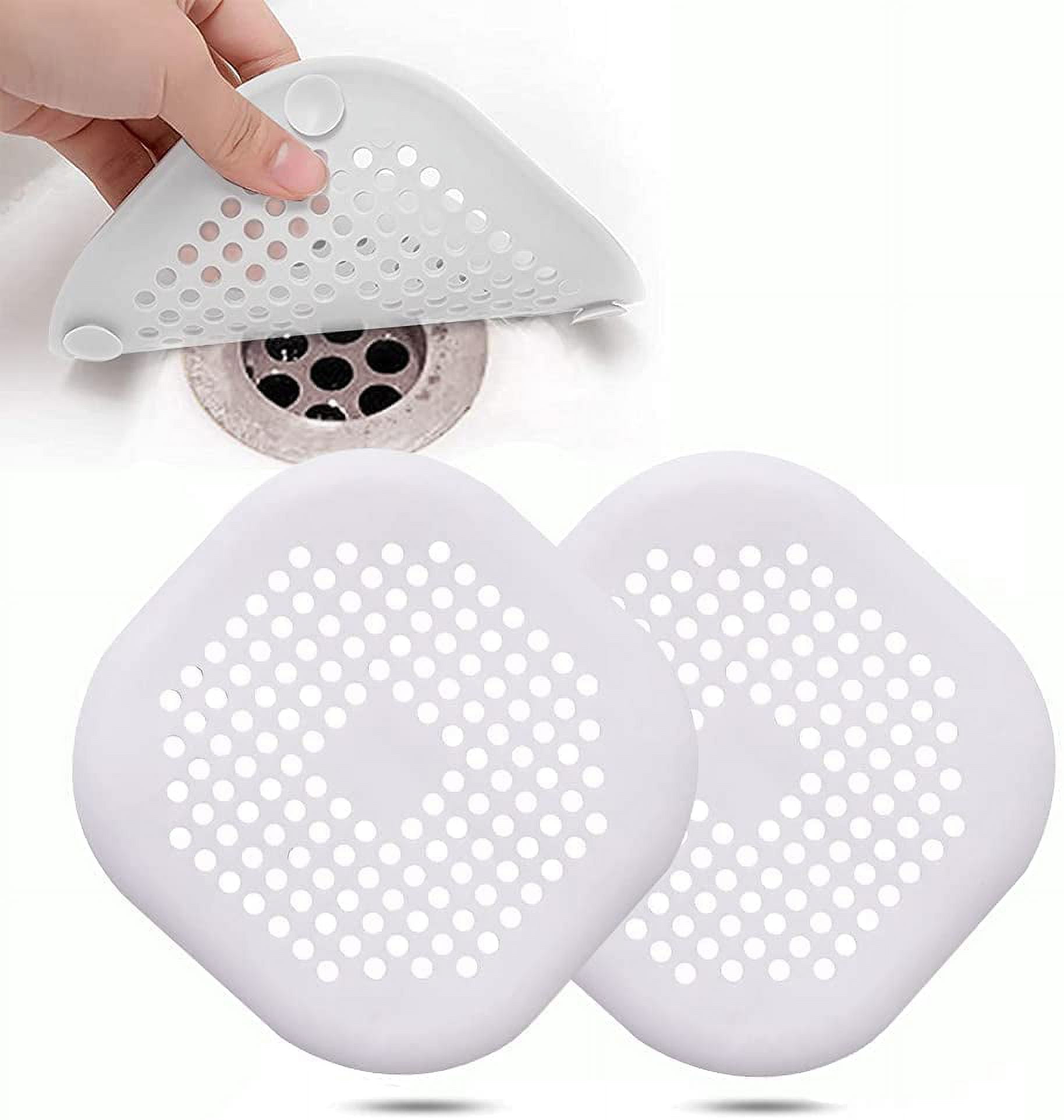 2Pcs Silicone Drain Cover, Kitchen Sink Strainer with Suction Cup ...