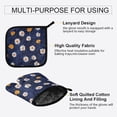 2PCS Pot Holders and Oven Mitts Sets Cooking Gloves Kitchen Gloves Heat ...
