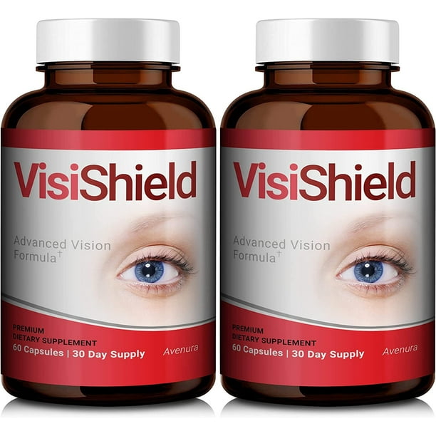 2 Pack VisiShield Advanced Vision Formula for Eyes 120 Capsules ...