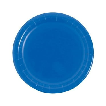 Black 7" Paper Plate (24Pc) - Party Supplies - 24 Pieces - Walmart.com