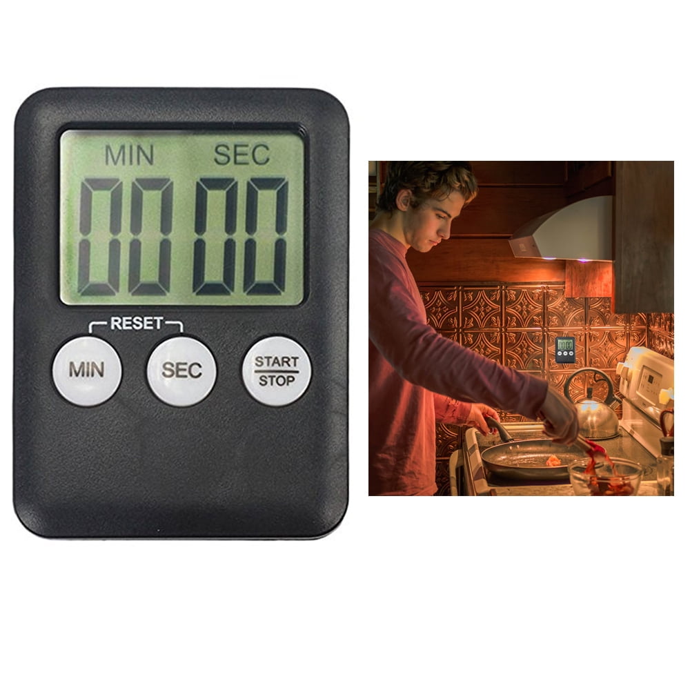 LCD Digital Large Kitchen Cooking Timer Count-Down Up Clock Loud Alarm ...