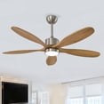 52" Ceiling Fan with Lights Quiet DC Motor Ceiling Fans 6 Speed Levels ...