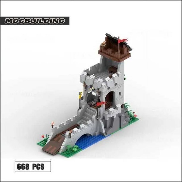Blocks MOC Building Blocks Movie Scence Medieval Tower Castle ...