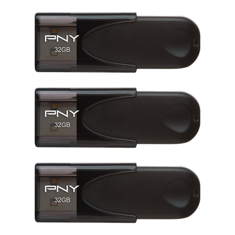 PNY 32GB Attache 4 USB 2.0 Flash Drive 3-Pack - Walmart.com - Walmart.com