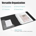 80-Pocket Binder with Sleeves for Letter/A4 Size(11" .5"), Leaf Printed ...