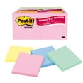 Post-it® Notes, 3 in. x 3 in., Assorted Pastels, 16 Pads/Pack, 75 ...
