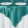 Efavormart 60" SATIN Square Tablecloth Overlay For Wedding Catering Party Table Decorations ...