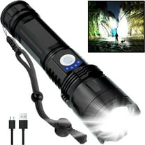 Flashlight Rechargeable 1000000 High Lumens,XHP70.2 Super Bright High ...
