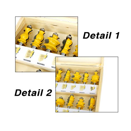 TINGYI 10pcs/set Shank Architectural Molding Router Bit Housing Base ...