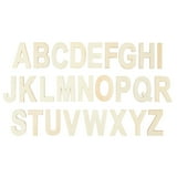 104-Piece 2-Inch Wooden Alphabet Letters Set for Crafts, 4 Uppercase ...