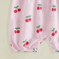 Baby Onesies Girl Baby Girl Watermelon Romper Sleeveless Ruffle Smocked ...