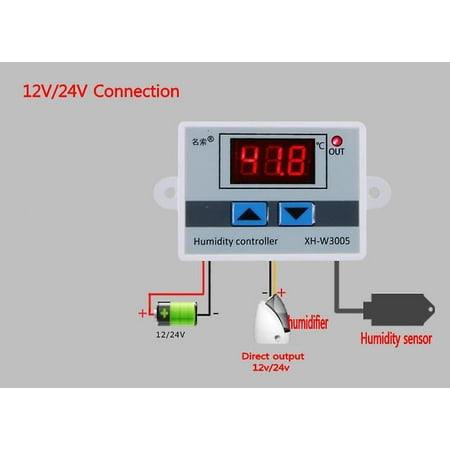 Ac 220v Digital Humidity Controller Instrument Humidity Control Switch ...