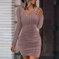 Zhencn Womens Solid Color Off Shoulder Slant Neck Tight Hip Hugging