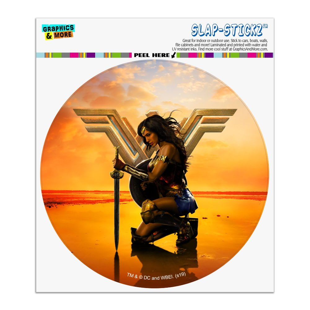 Wonder Woman Movie Poster Automotive Car Window Locker Circle Bumper ...