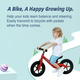 Trimate Toddler Balance Bike, Red - No Pedal Sport Bike for 3-5 Year Olds, 12" Inflated Tire ...