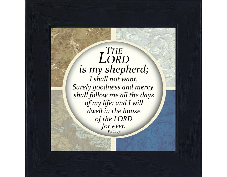 Psalm 23, Psalm 23 Wall Dcor, 23rd Psalm Frame, 6x6 75531 - Walmart.com