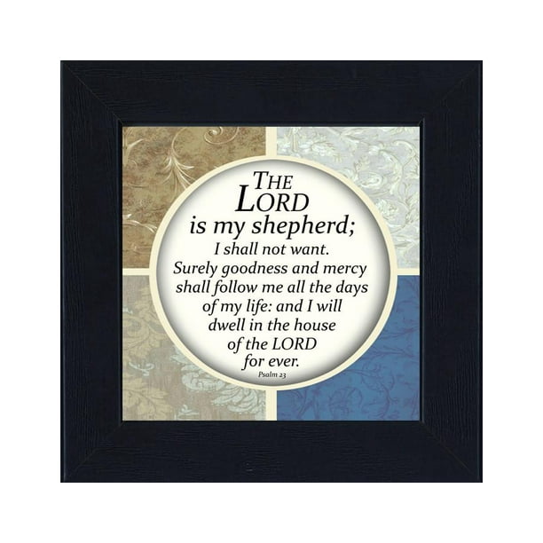 Psalm 23, Psalm 23 Wall Dcor, 23rd Psalm Frame, 6x6 75531 - Walmart.com ...