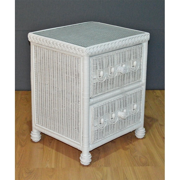 White Wicker Tables