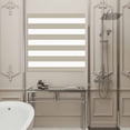 Beige and White Stripe Canvas Artwork Painting Art, Rustic Country Farm ...