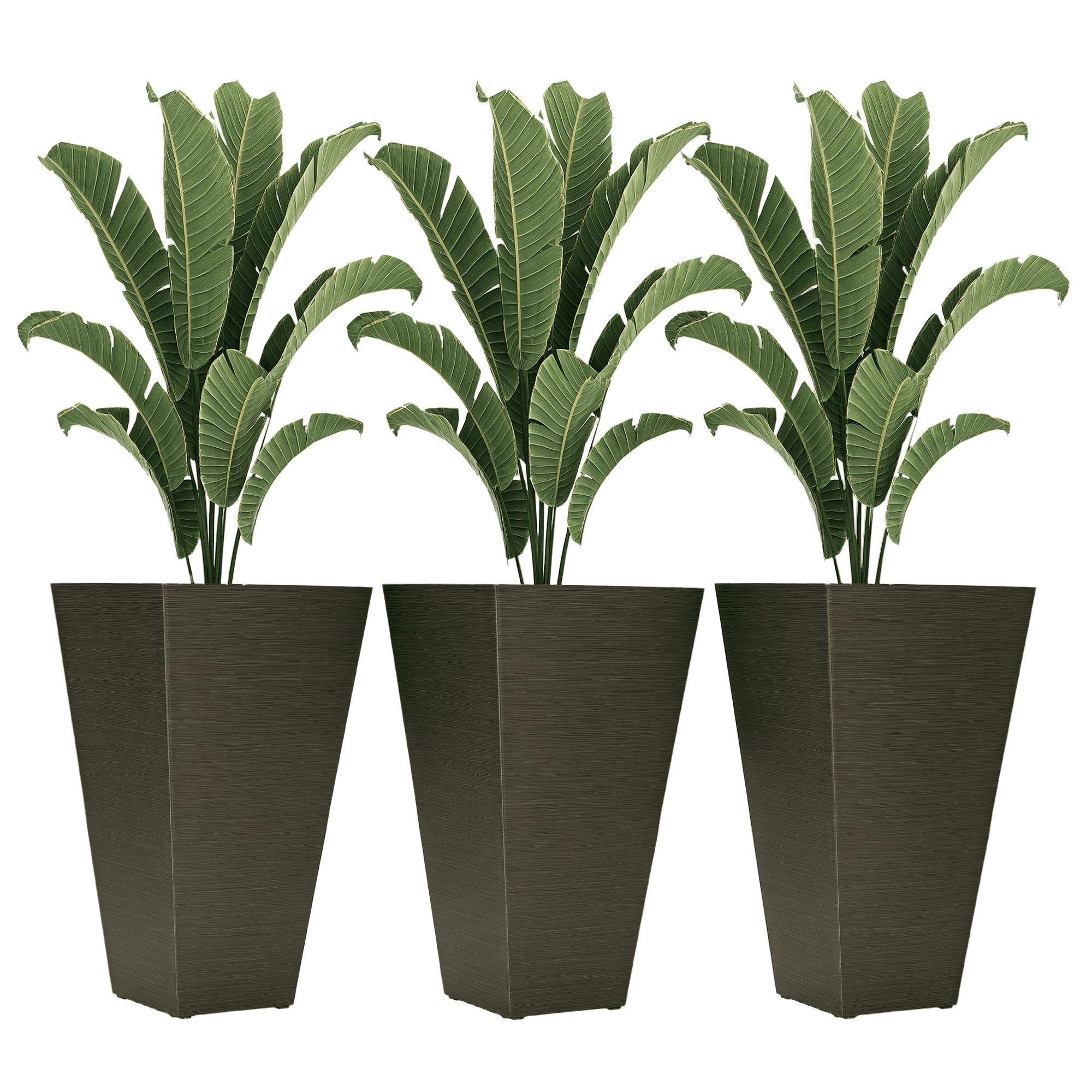Click here for Outsunny Set Of 3 Tall Outdoor Planters W/ Drainag... prices