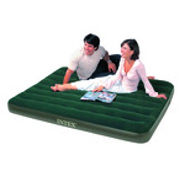 Intex 64763E Standard Dura Beam Downy Air Mattress Bed w/ Built In Pump ...