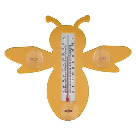 Bee Thermometer Measure Indoor Outdoor Plastic Cute Sucker Thermometer ...