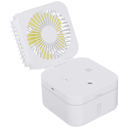 Ultrasonic Cool Mist Humidifier with Fan,Small Personal Desktop Air ...