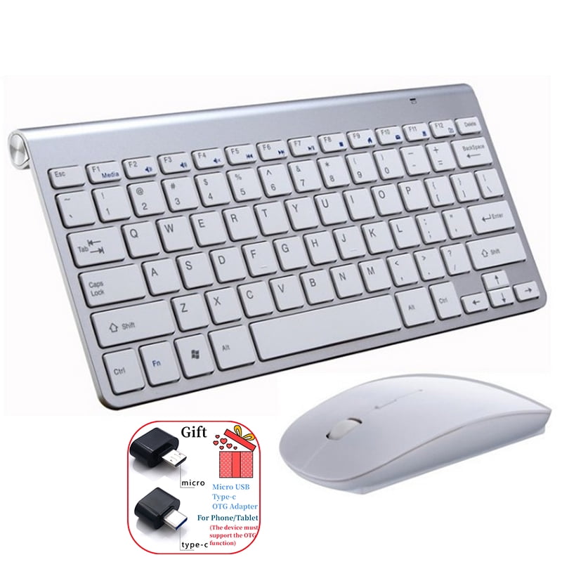 Teclado inalámbrico español hebreo coreano tailandés, ratón Combo 2,4G ...