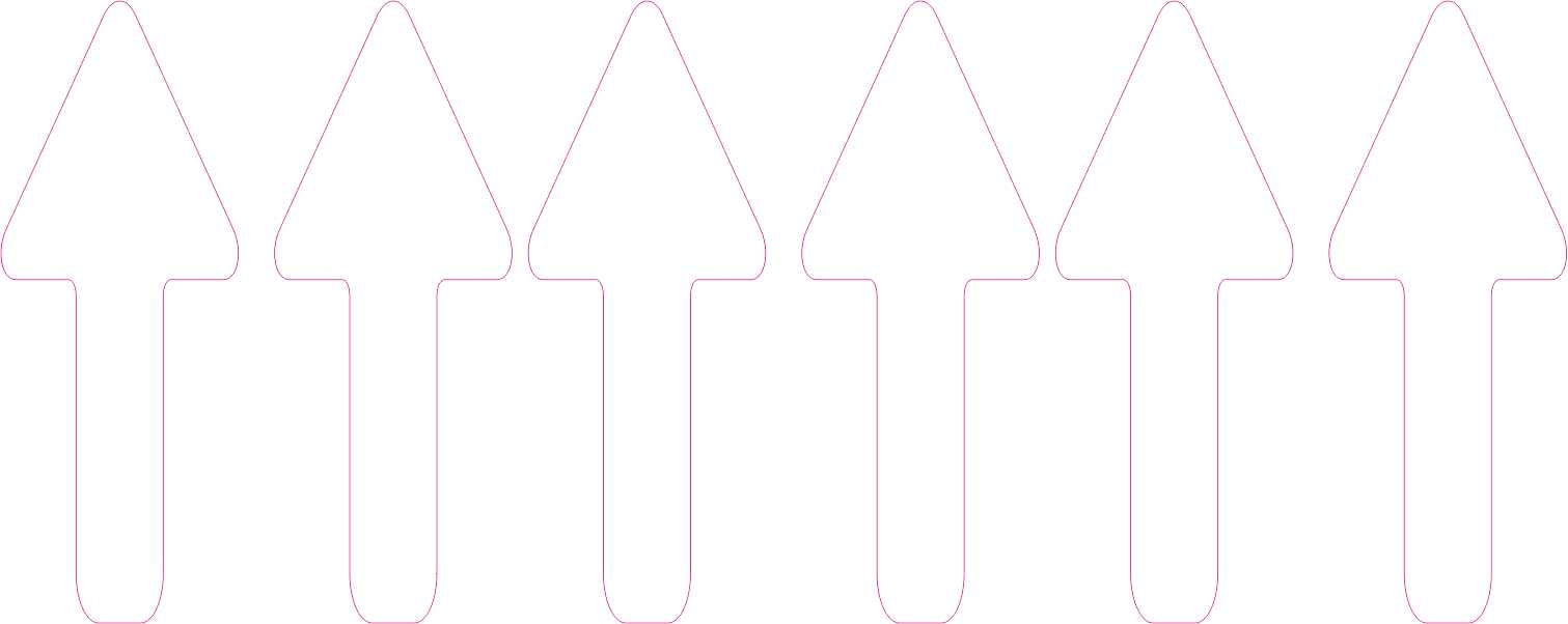 StickerTalk White Arrow Vinyl Stickers, 1 sheet of 6 stickers, 0.75 ...