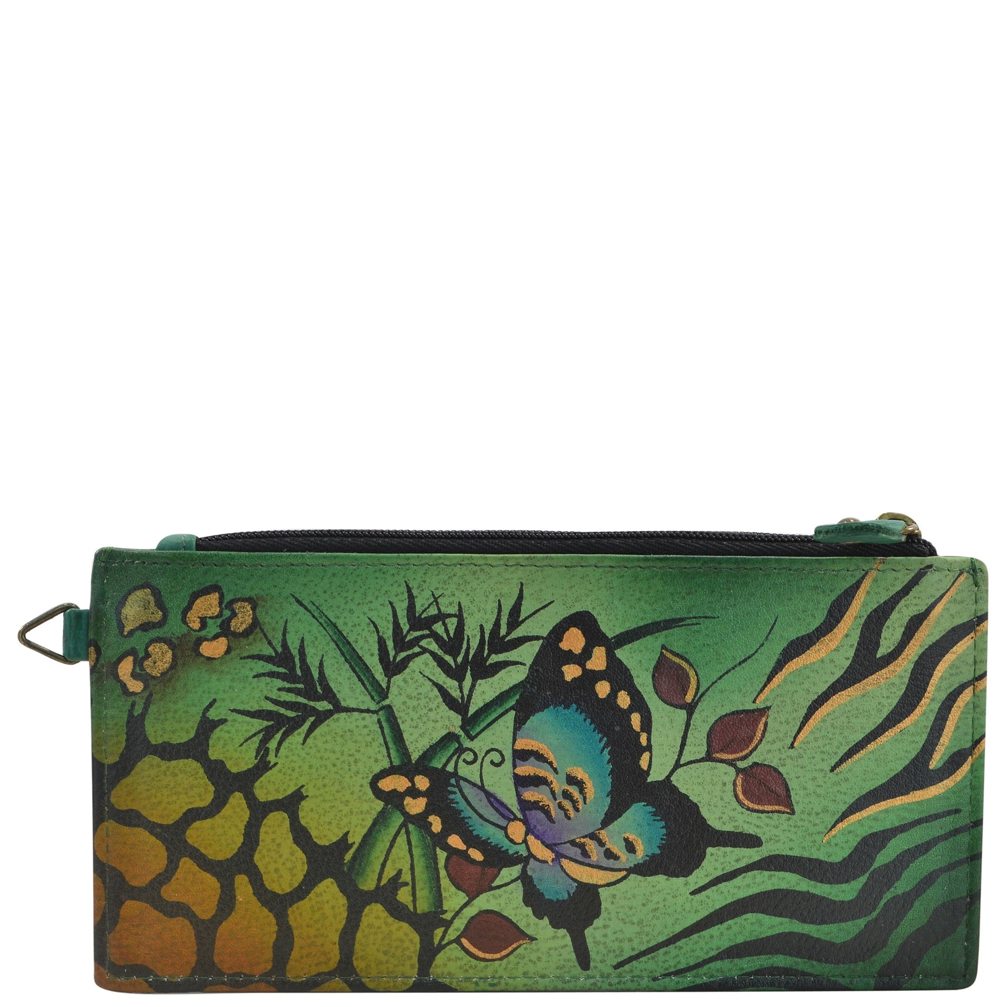Anna by Anuschka Women's Hanpainted Leather Organizer Wallet - Walmart.com
