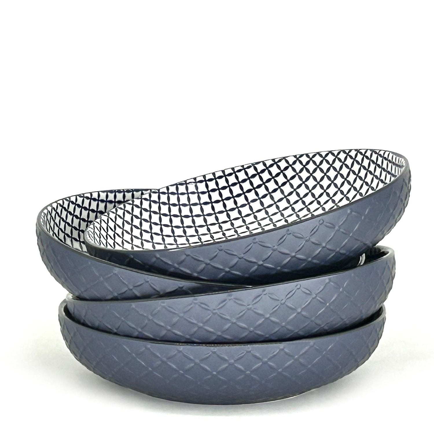 Click here for Bia Cordon Bleu Bia S/4 Textured Shallow Bowls  Bl... prices